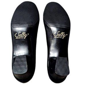 Shellys London | Shoes | Vintage Shelly Navy Easy Slip On Dress Pumps W ...